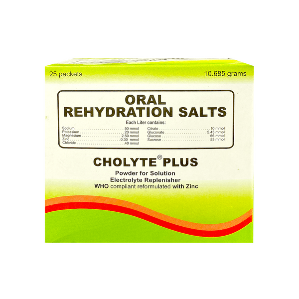 CHOLYTE PLUS Oral Rehydration Salts Powder for Solution 25's price in ...
